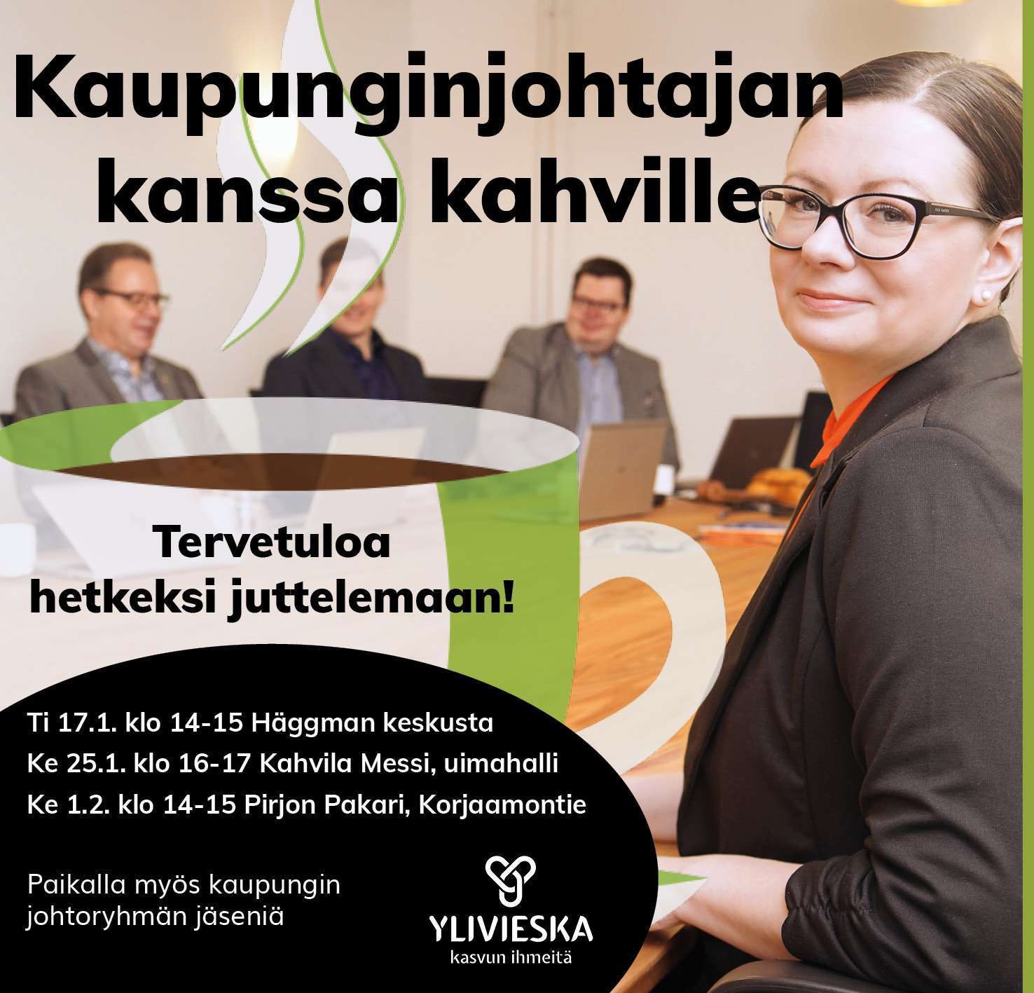 Kaupunginjohtaja jalkautuu kaupungille! - Ylivieskan kaupunki